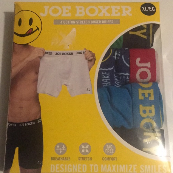 Joe Boxer | Underwear & Socks | Joe Boxer 4 Cotton Stretch Boxer Briefs ...